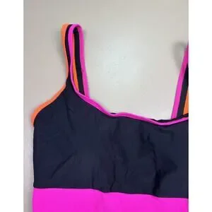 Popvil | Swim | Popvil One Piece Swimsuit Medium Colorblock Black Pink ...